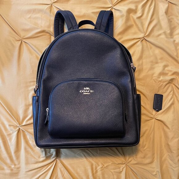 Coach | Bags | Coach 5669 Large Court Backpack In Pebble Leather ...